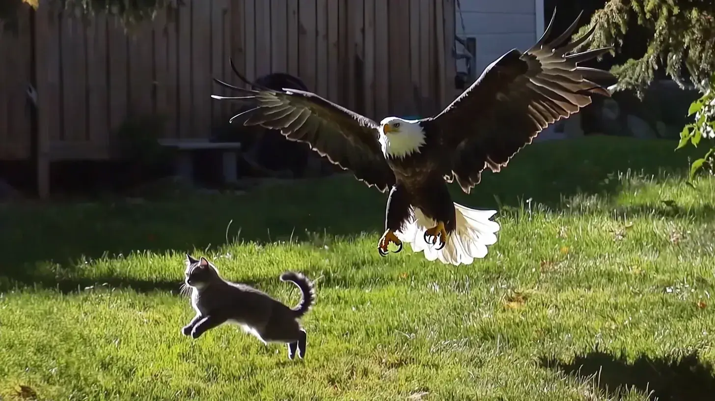 Un'aquila rapisce un gatto dal cortile: quello che scoprono i vicini vi ...