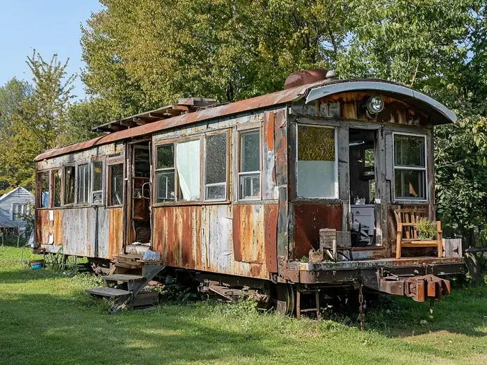 Questo anziano vive in un vagone ferroviario abbandonato - ma aspettate ...